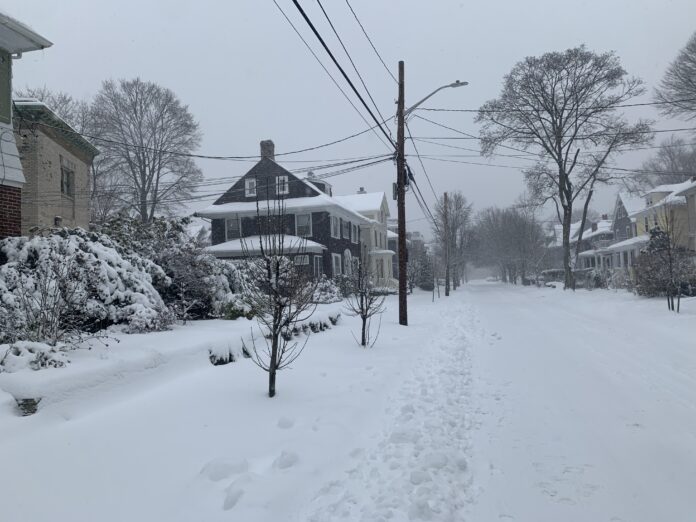 Winter storm brings a range of snow to R.I.