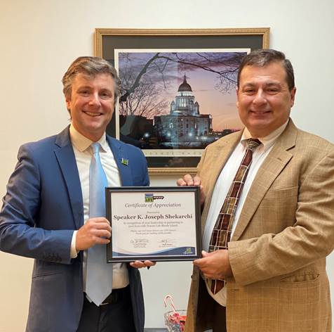 Shekarchi honored for promoting organ donation