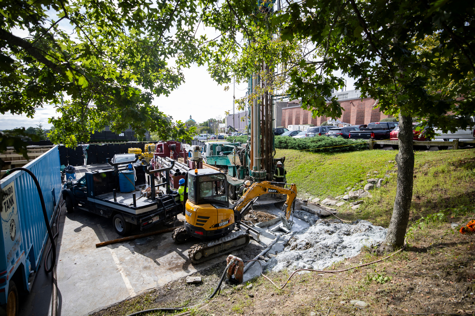 Brown digs geothermal test wells on campus in search for renewable energy