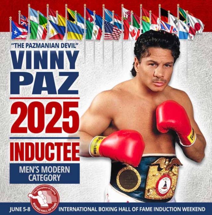 Vinny Paz inducted into International Boxing Hall of Fame