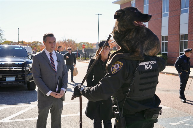 Cranston Police Department receives state-of-the-art K-9 vehicles
