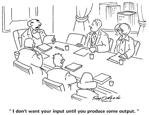 Editorial Cartoon: Input & Output