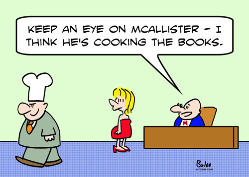 Editorial Cartoon: Cooking the Books