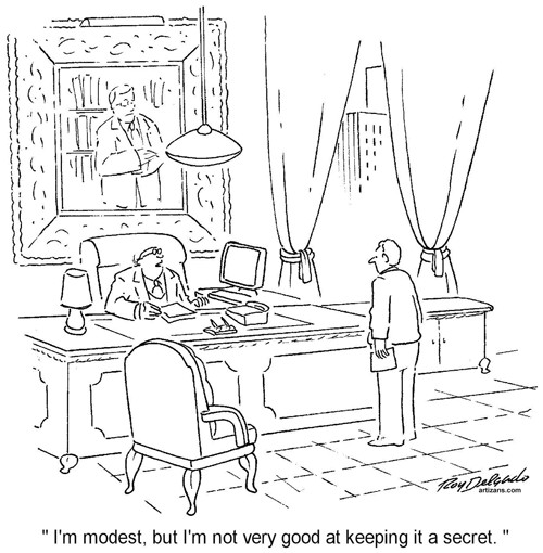 Editorial Cartoon: Modesty