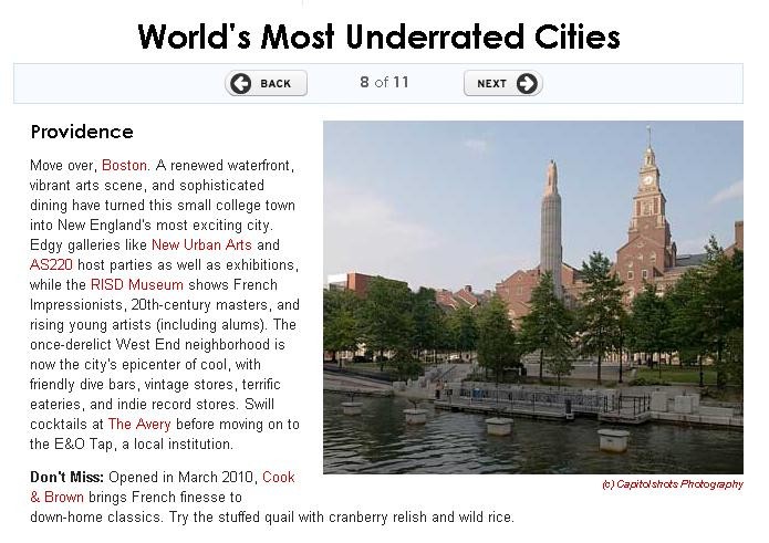 Providence is one of the most underrated cities in the world, says ...