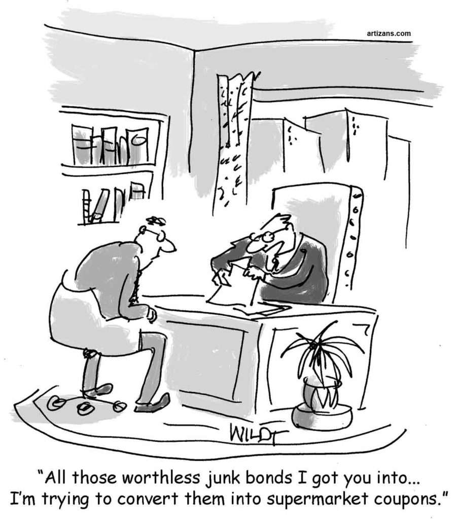 Cartoon: Worthless bonds