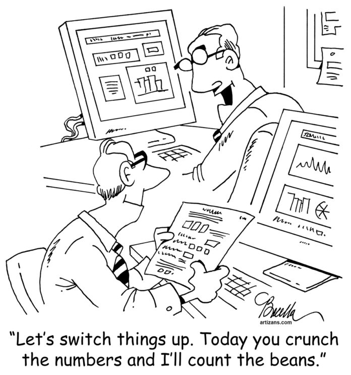 Cartoon: Number crunchers