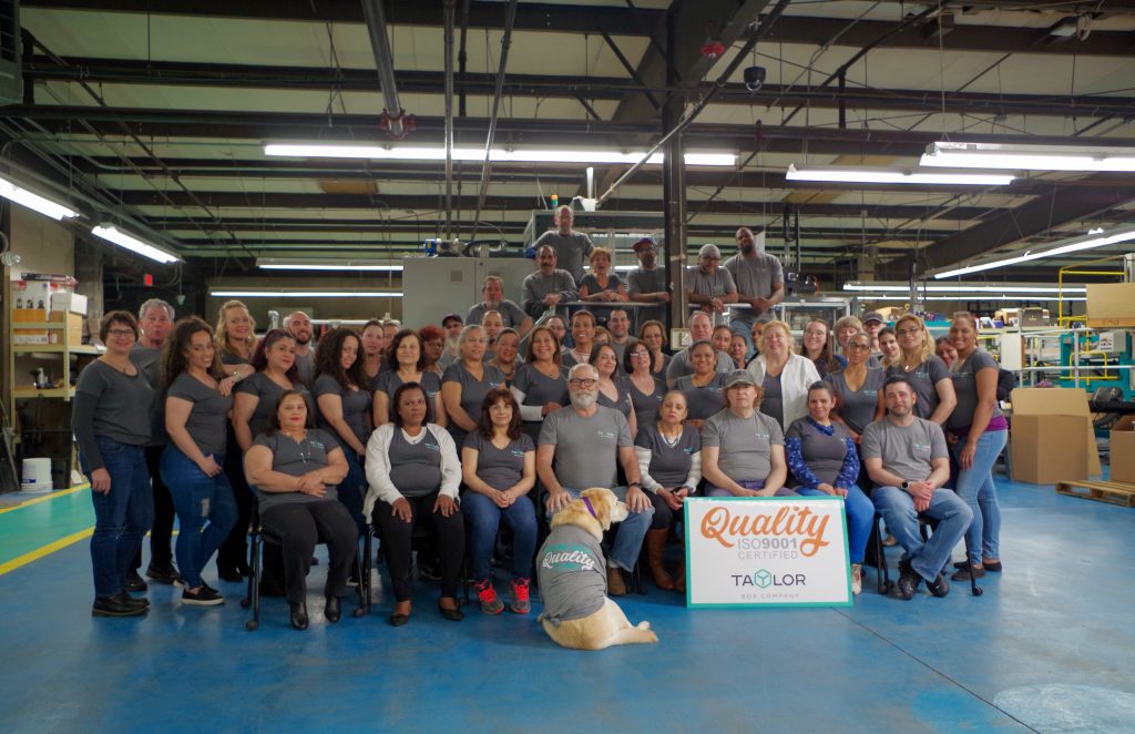 Taylor Box announces ISO 9001 certification success